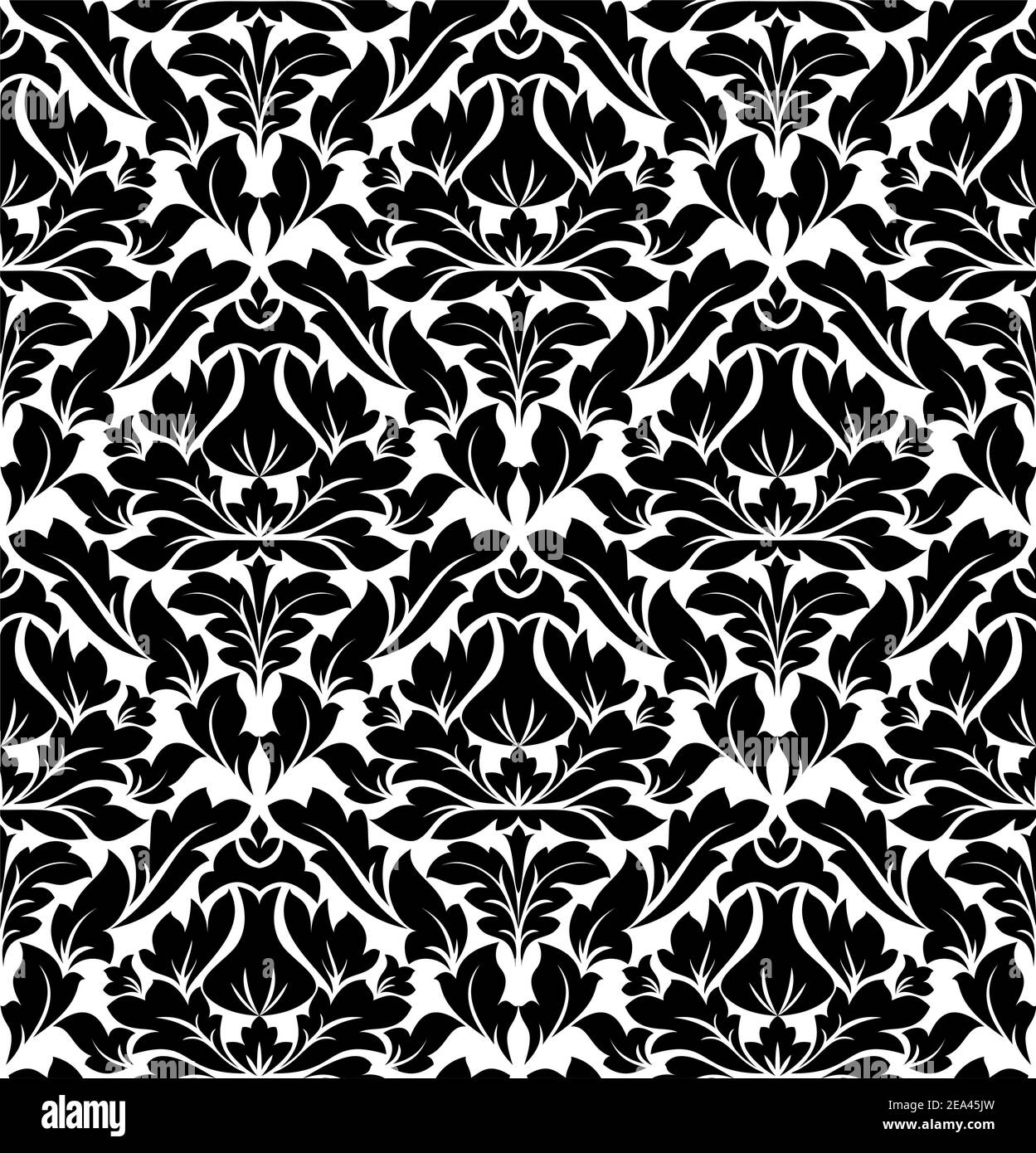 Retro seamless damask pattern for background or textile design Stock ...