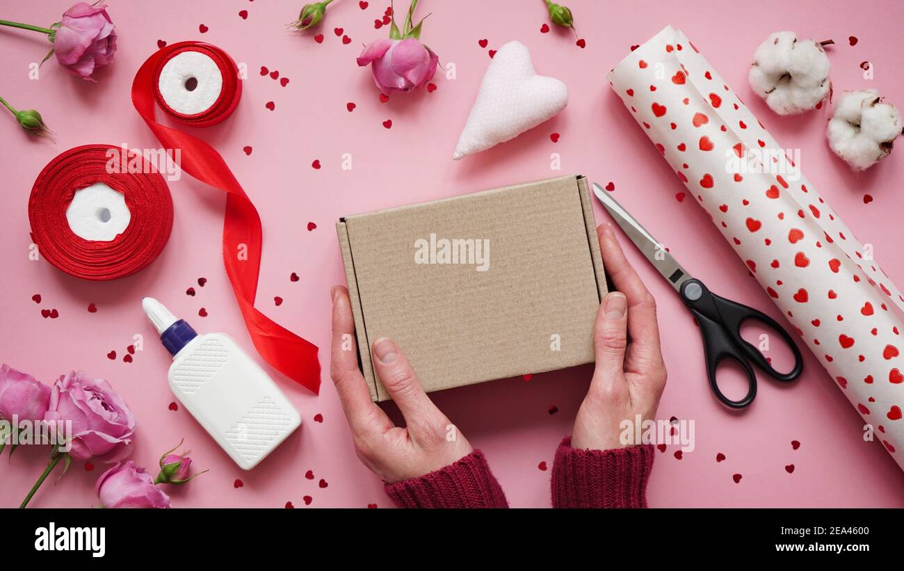 Step 3.Step-by-step instructions for wrapping gifts for Valentine's Day ...