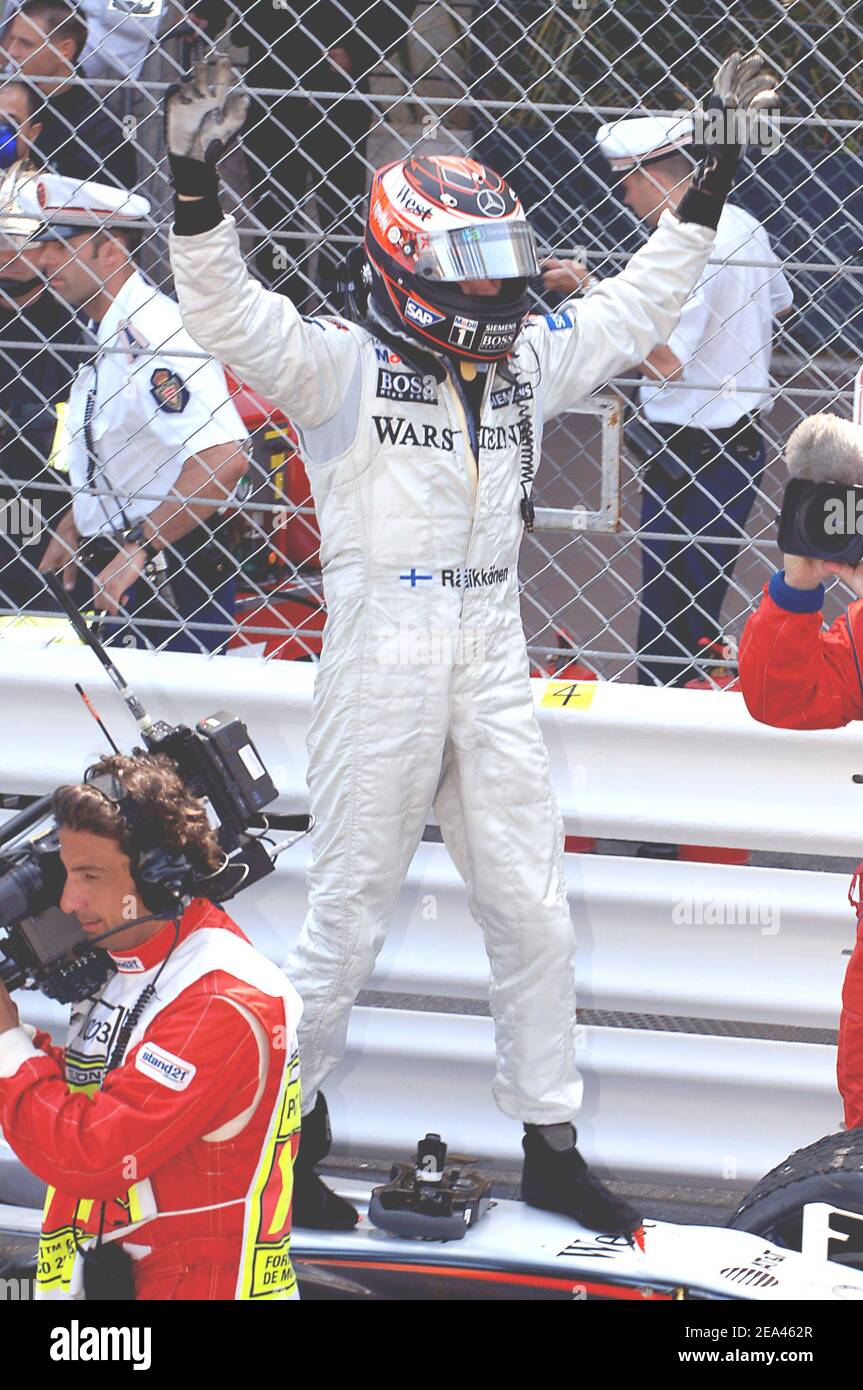 Finnish Formula one driver Kimi Raikkonen (team McLaren) take the first ...