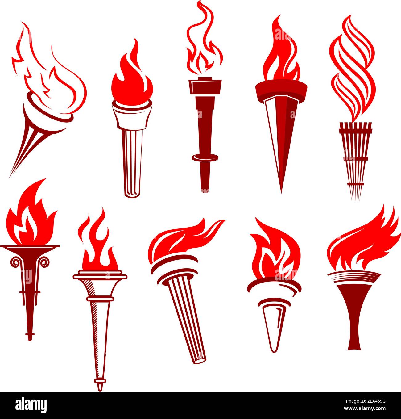 Fire engraving isolated Cut Out Stock Images & Pictures - Alamy