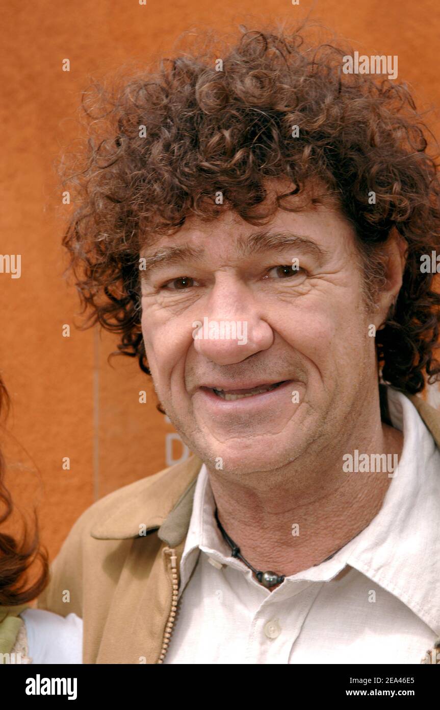 Canadian singer Robert Charlebois pictured at the Roland Garros 'VIP ...
