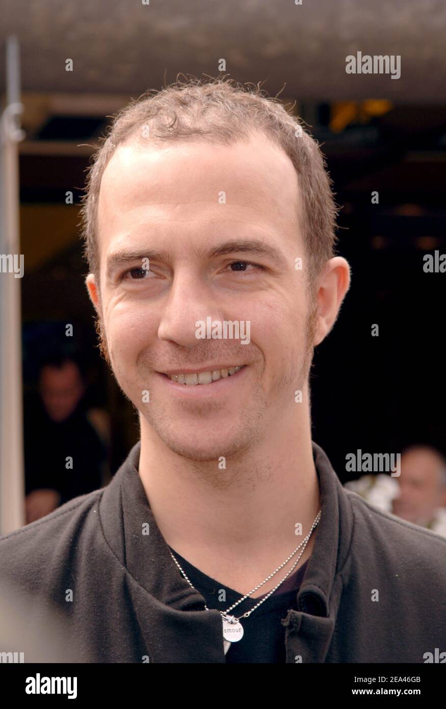 French singer Calogero pictured at the Roland Garros 'VIP Village ...
