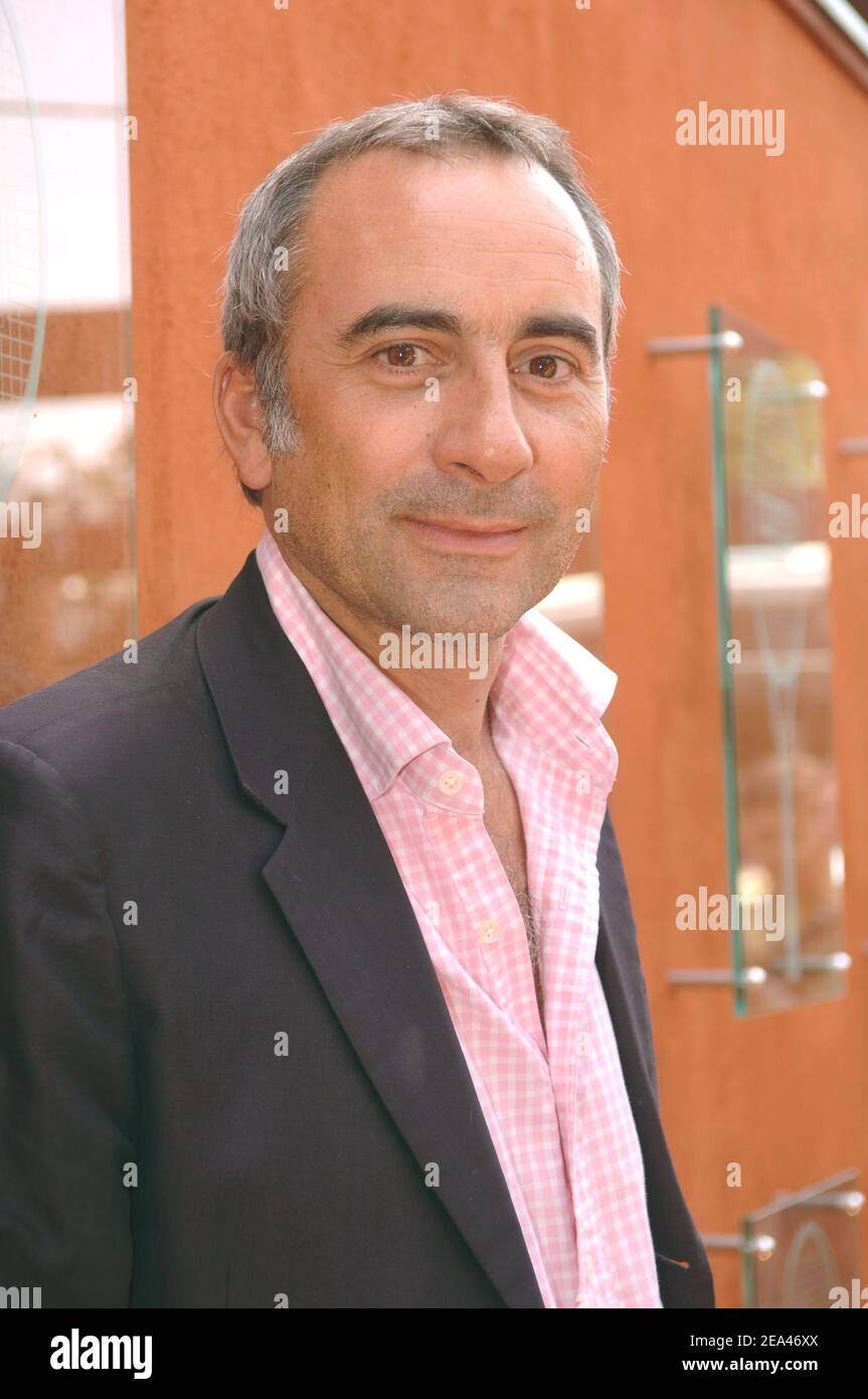 French actor Antoine Dulery pictured at the Roland Garros 'VIP Village ... French actor Antoine Dulery pictured at the Roland Garros 'VIP Village ...