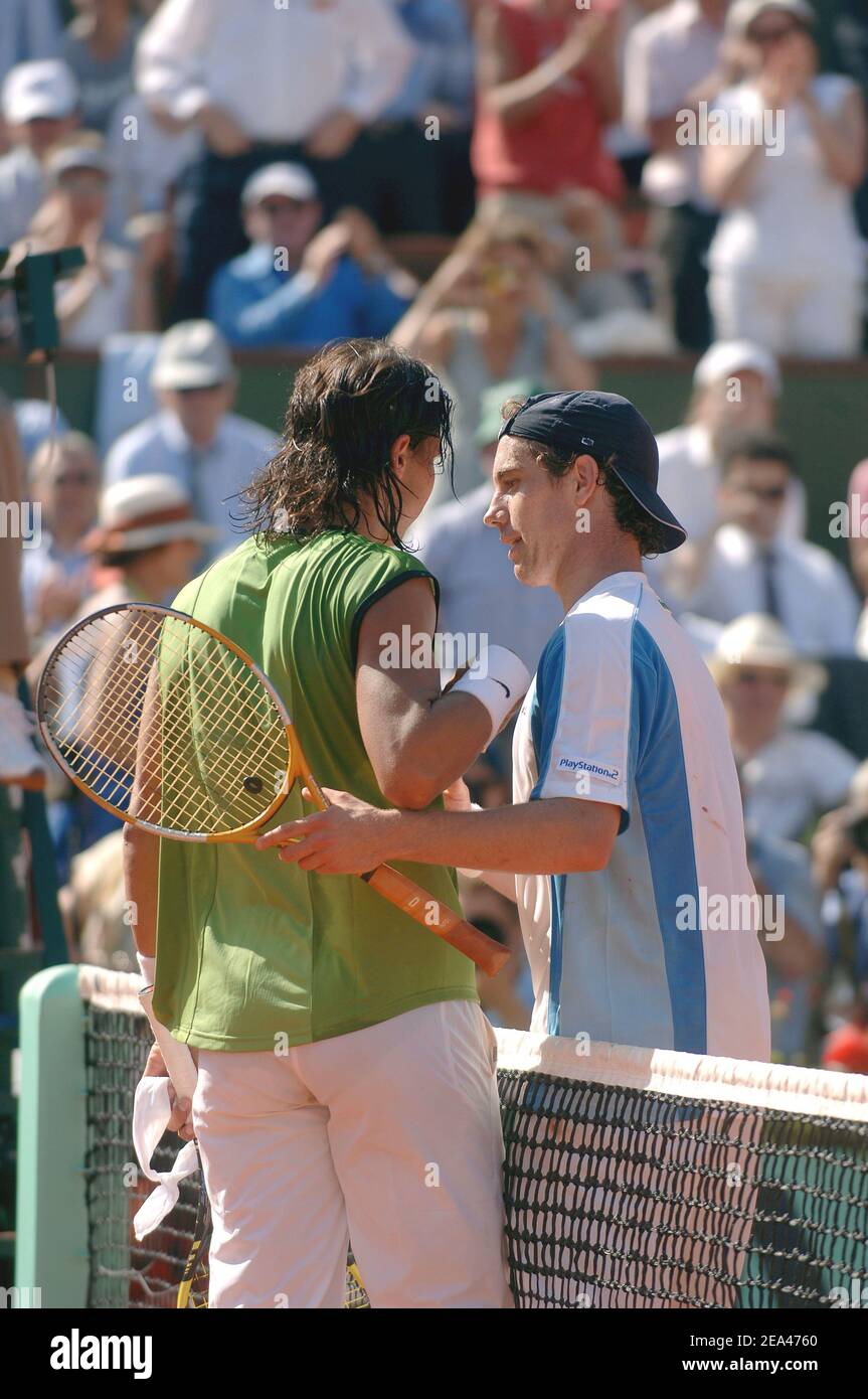 French player Richard Gasquet after his defeat against Spanish Rafael ...