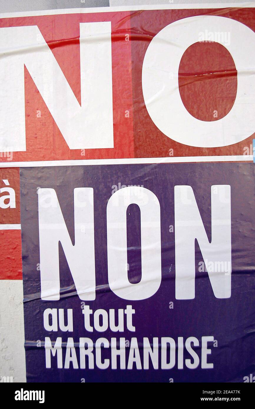 Different views of electoral's billboards in Marseille's streets on May ...