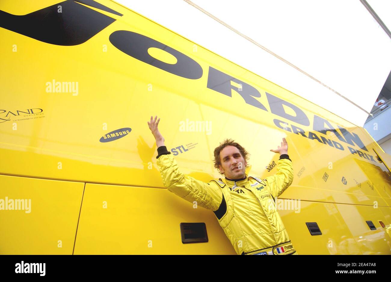 French Formula One driver Franck Montagny (team Jordan) during the G.P ...