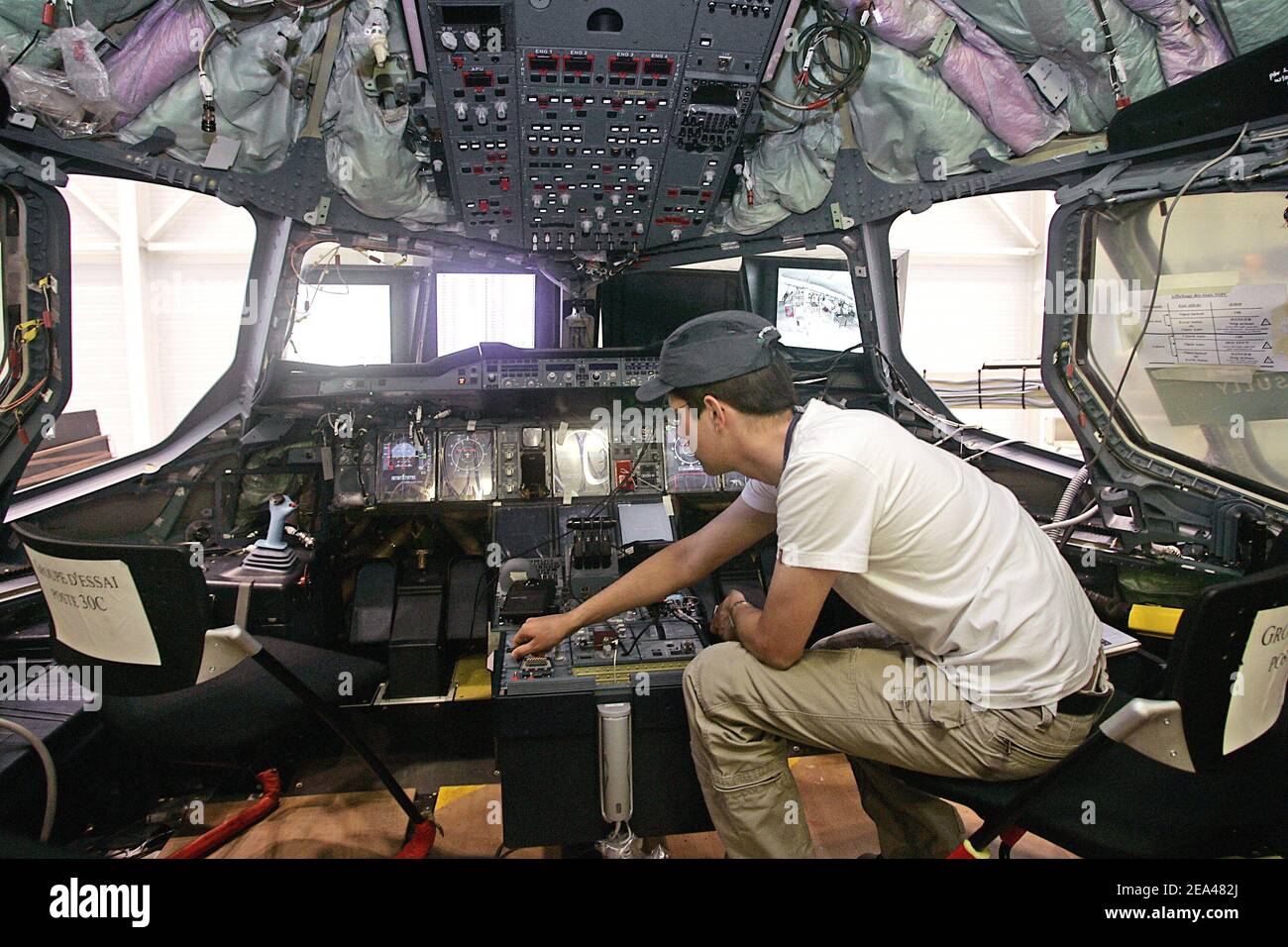 EXCLUSIVE. Inside view of an Airbus A-380 on the final assembly line in ...