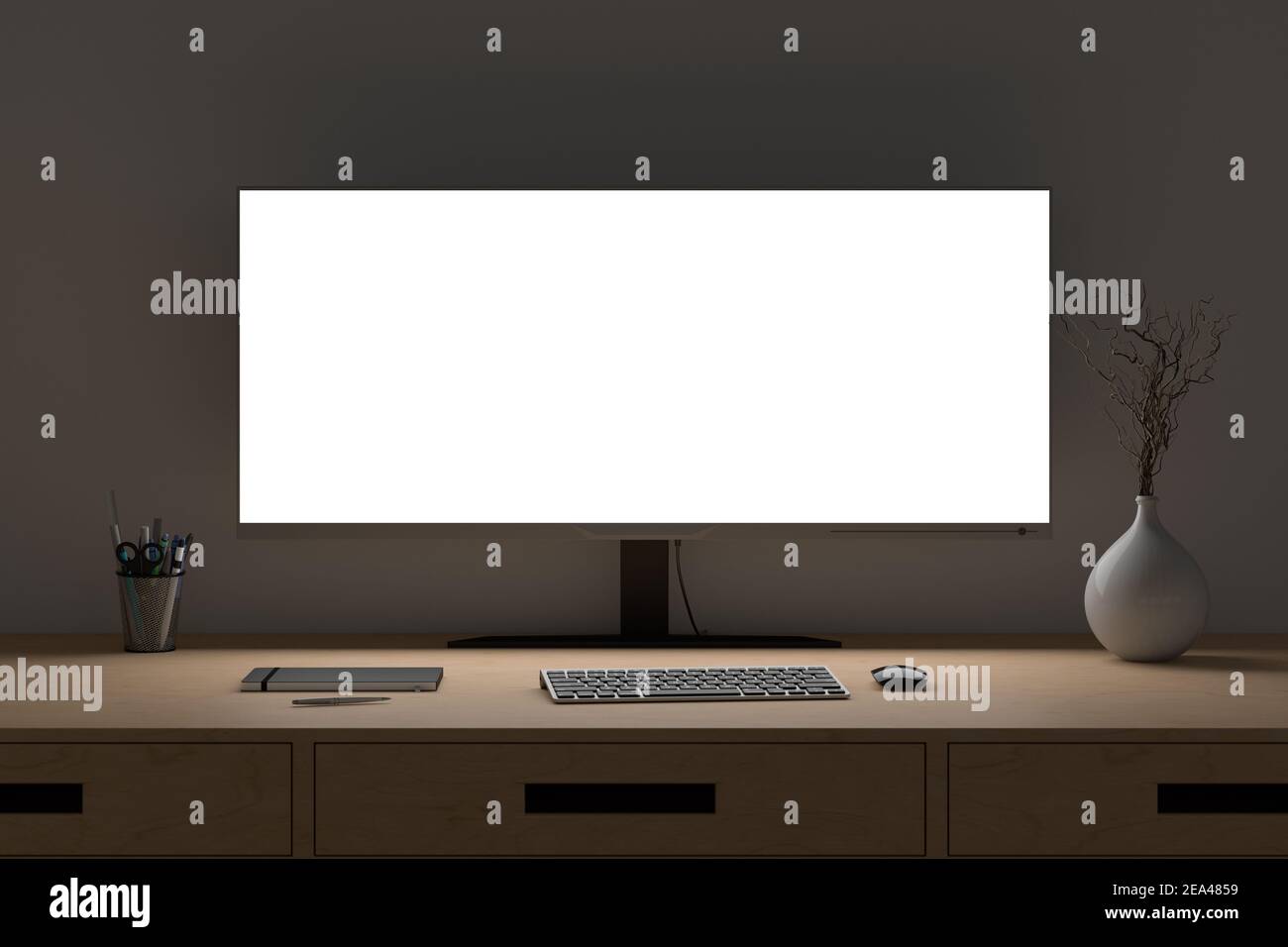 Workspace front screen hi-res stock photography and images - Alamy
