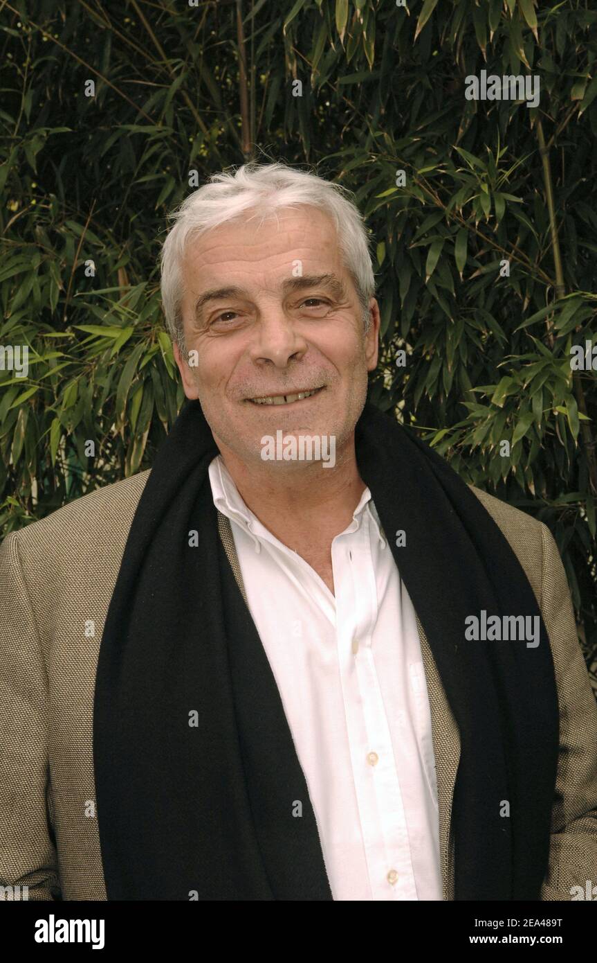 French director Jacques Weber poses at the Roland Garros 'VIP Village ...