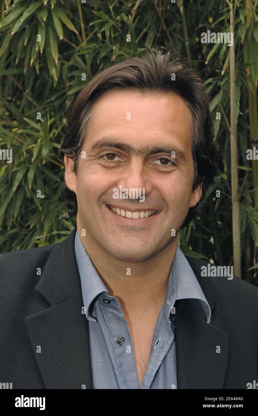 French journalist Emmanuel Chain poses at the Roland Garros 'VIP ...