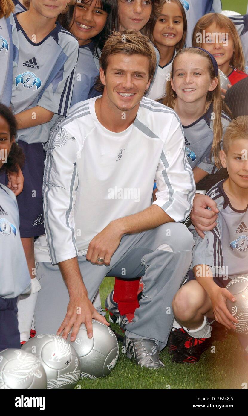 British international soccer superstar David Beckham launches The David ...