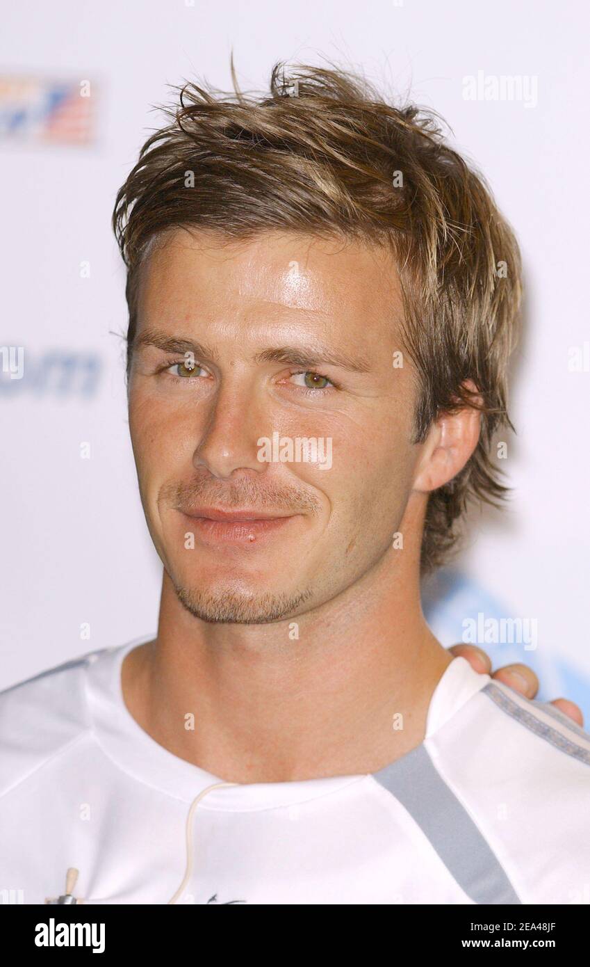 British international soccer superstar David Beckham launches The David ...