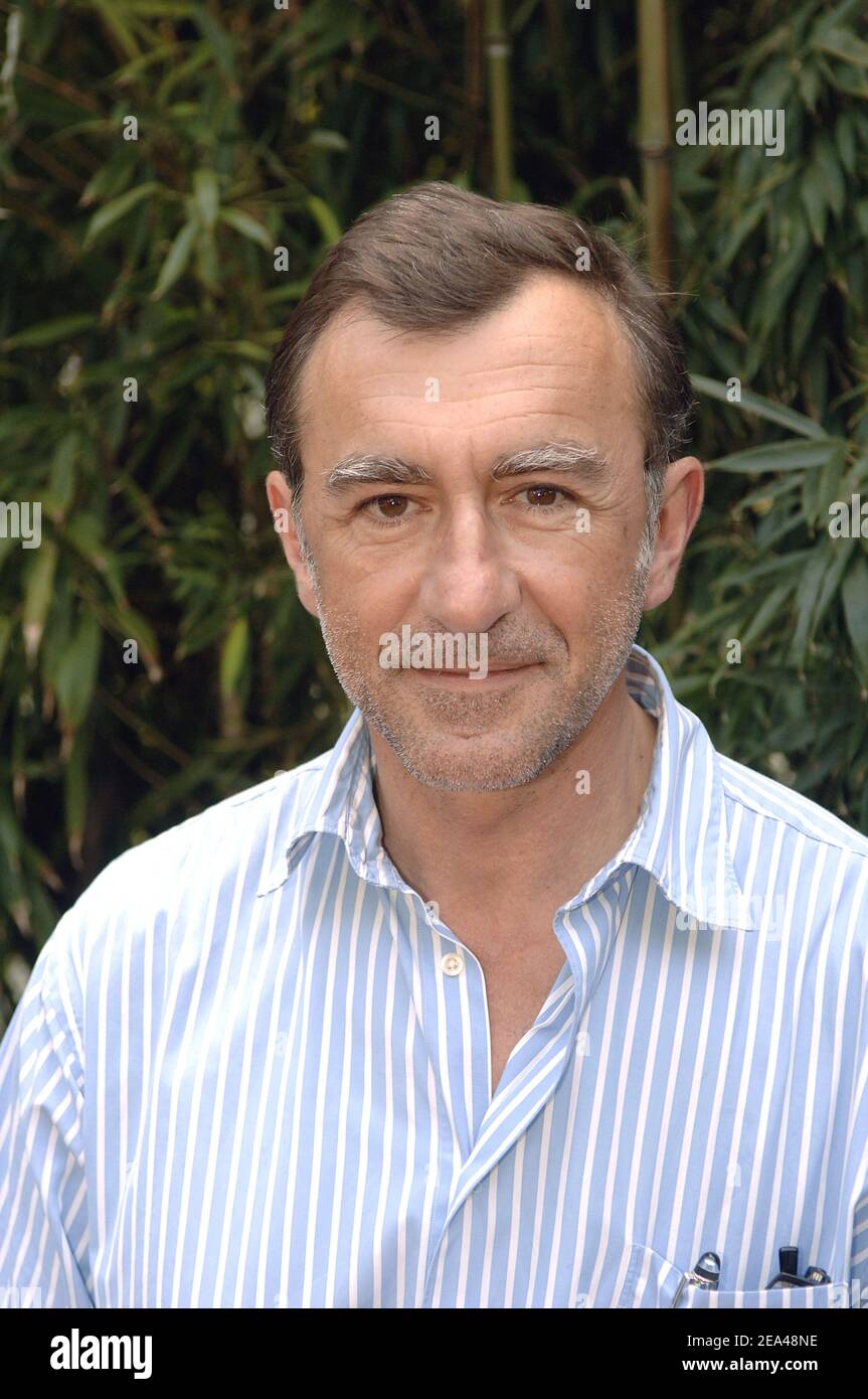 French actor Christophe Malavoy poses at the Roland Garros 'VIP Village ...