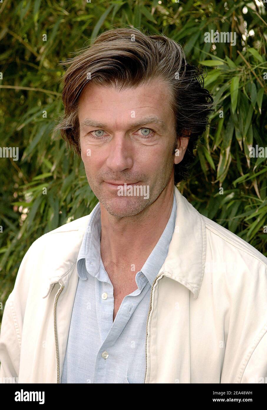 French actor Philippe Caroit pose at the Roland Garros 'VIP Village ...