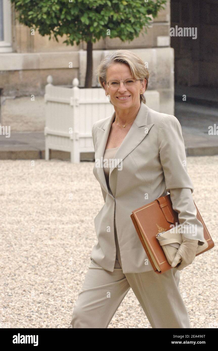 French Defence Minister Michele Alliot-Marie arrives to the first ...