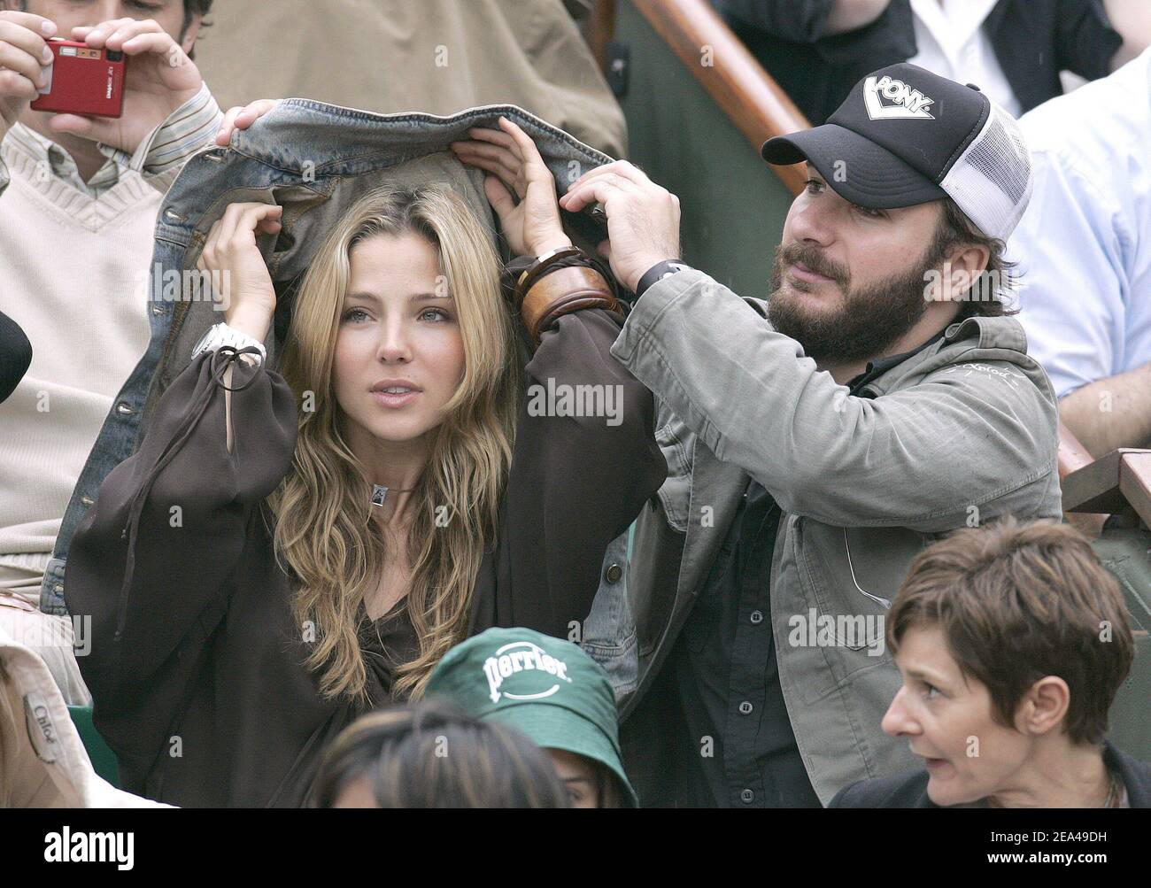 French actor Michael Youn and his Spanish girlfriend actress Elsa ...