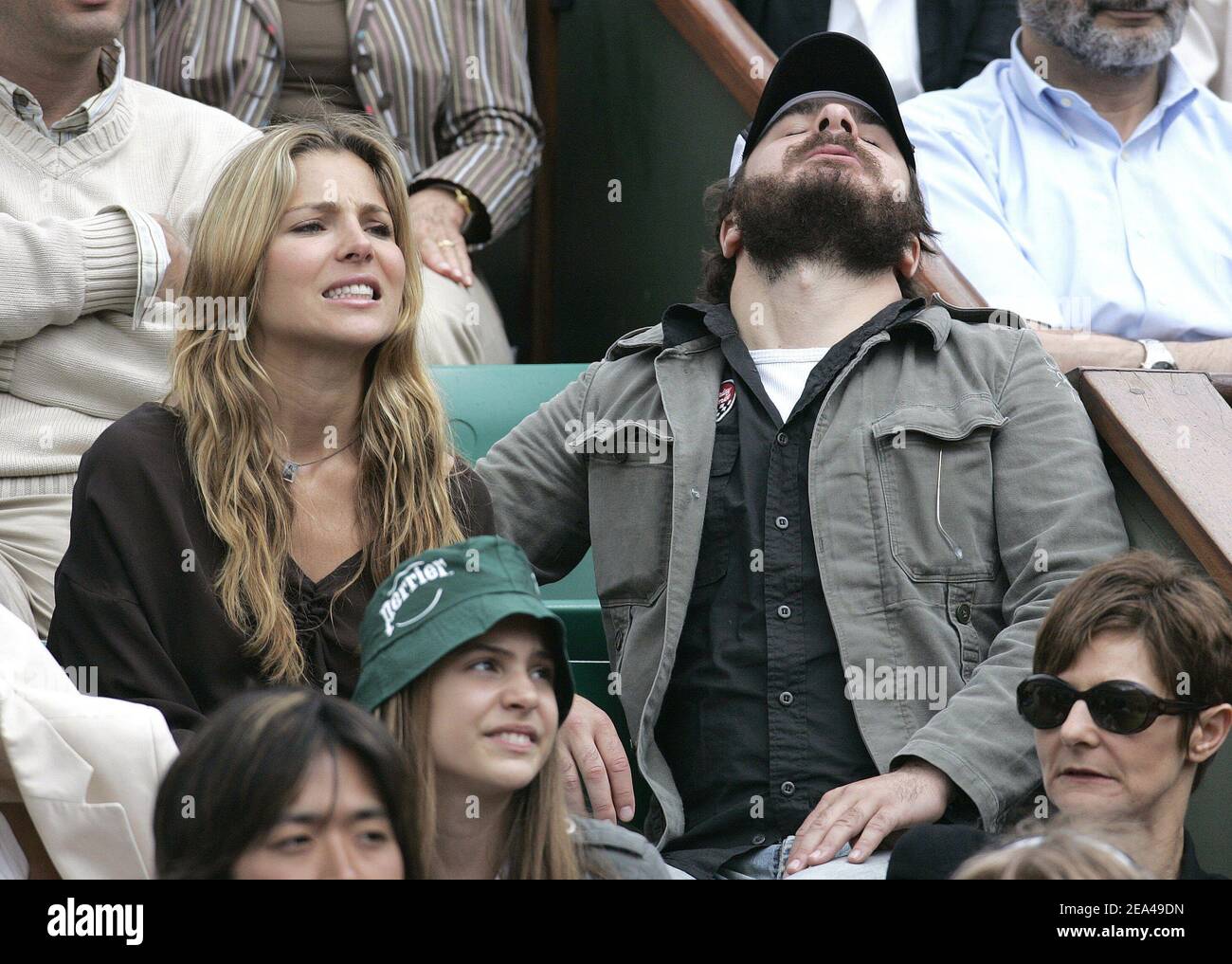 French actor Michael Youn and his Spanish girlfriend actress Elsa ...