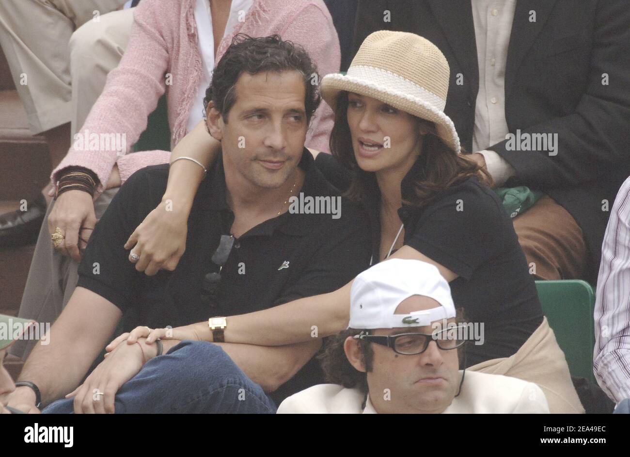 Nadia Fares and her husband attend the female final of French Open at ...