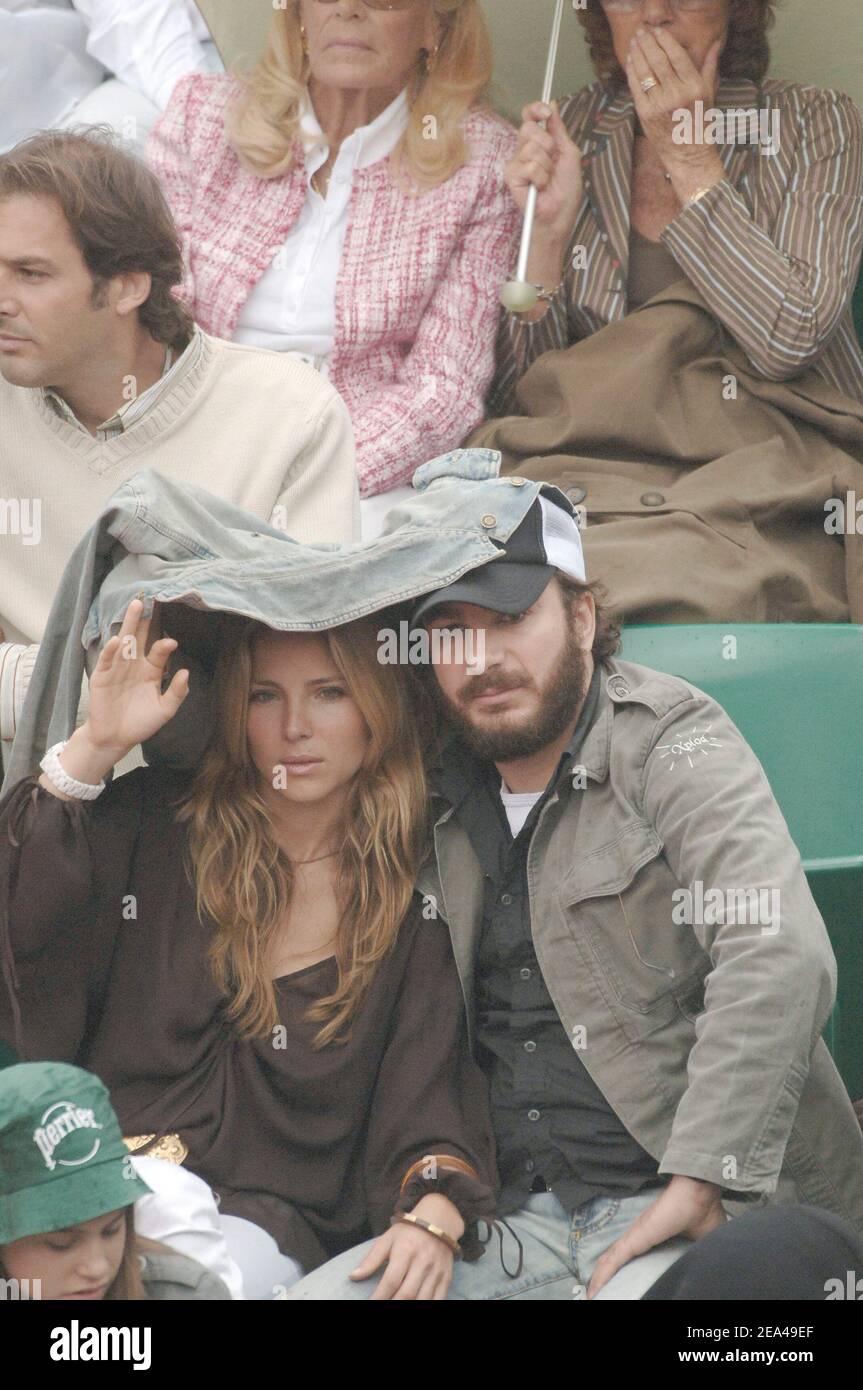 French actor Michael Youn and his Spanish girlfriend actress Elsa ...