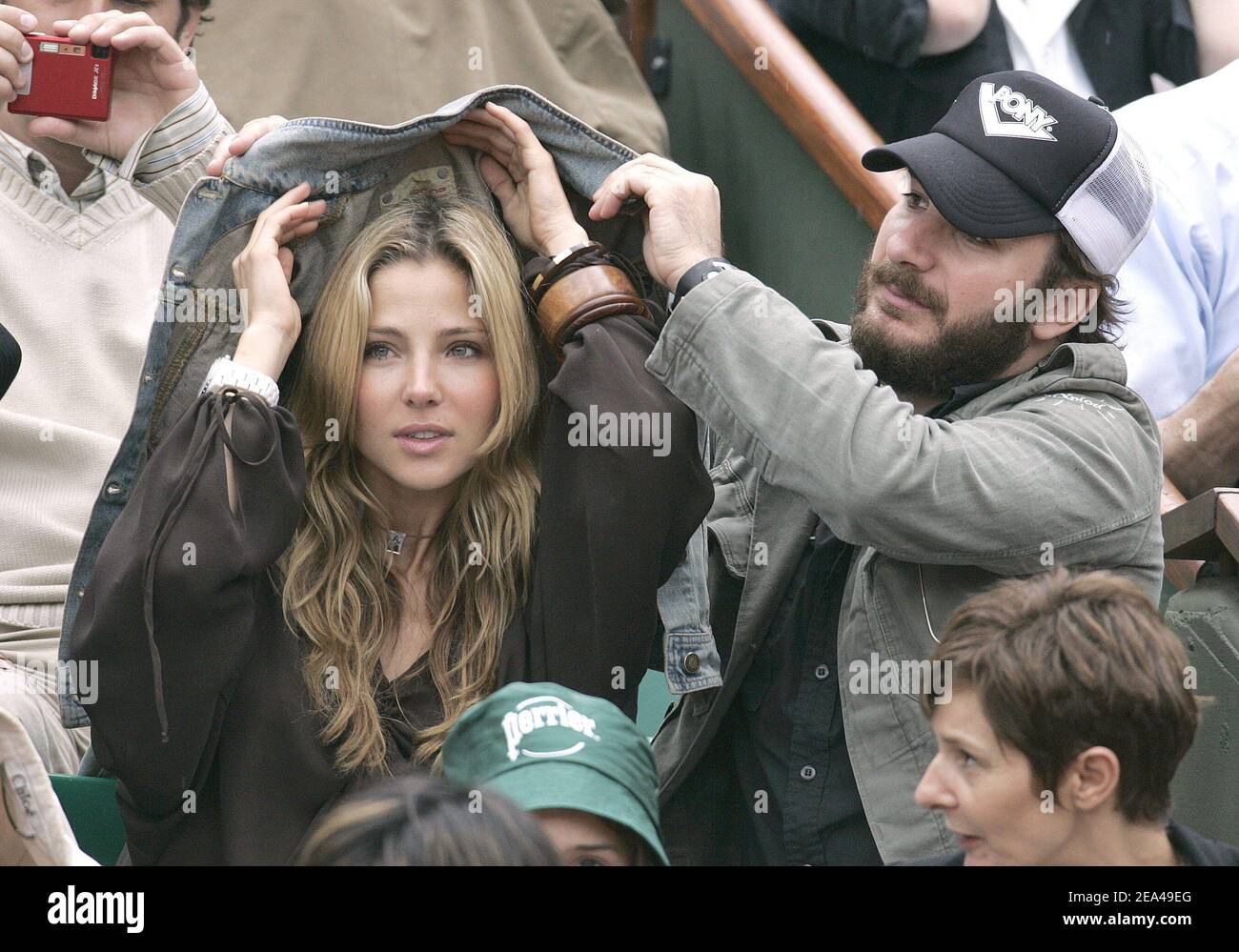 French actor Michael Youn and his Spanish girlfriend actress Elsa ...