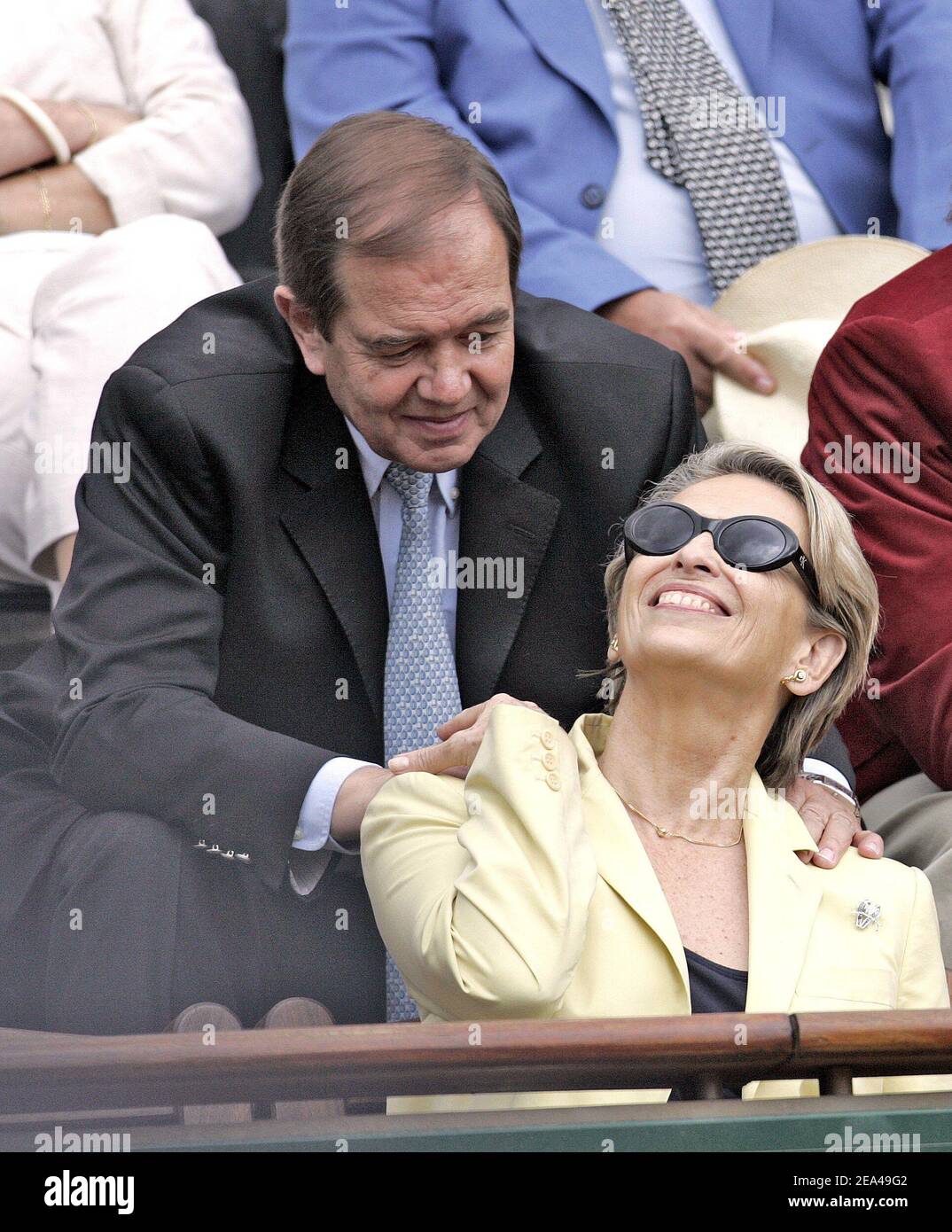 French Defence Minister Michele Alliot-Marie and her husband Patrick ...
