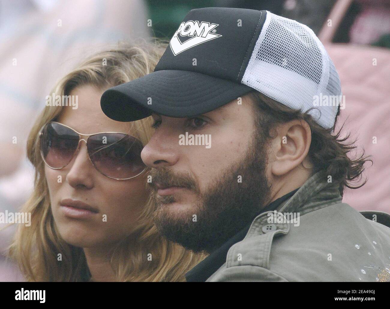 French actor Michael Youn and his Spanish girlfriend actress Elsa ...