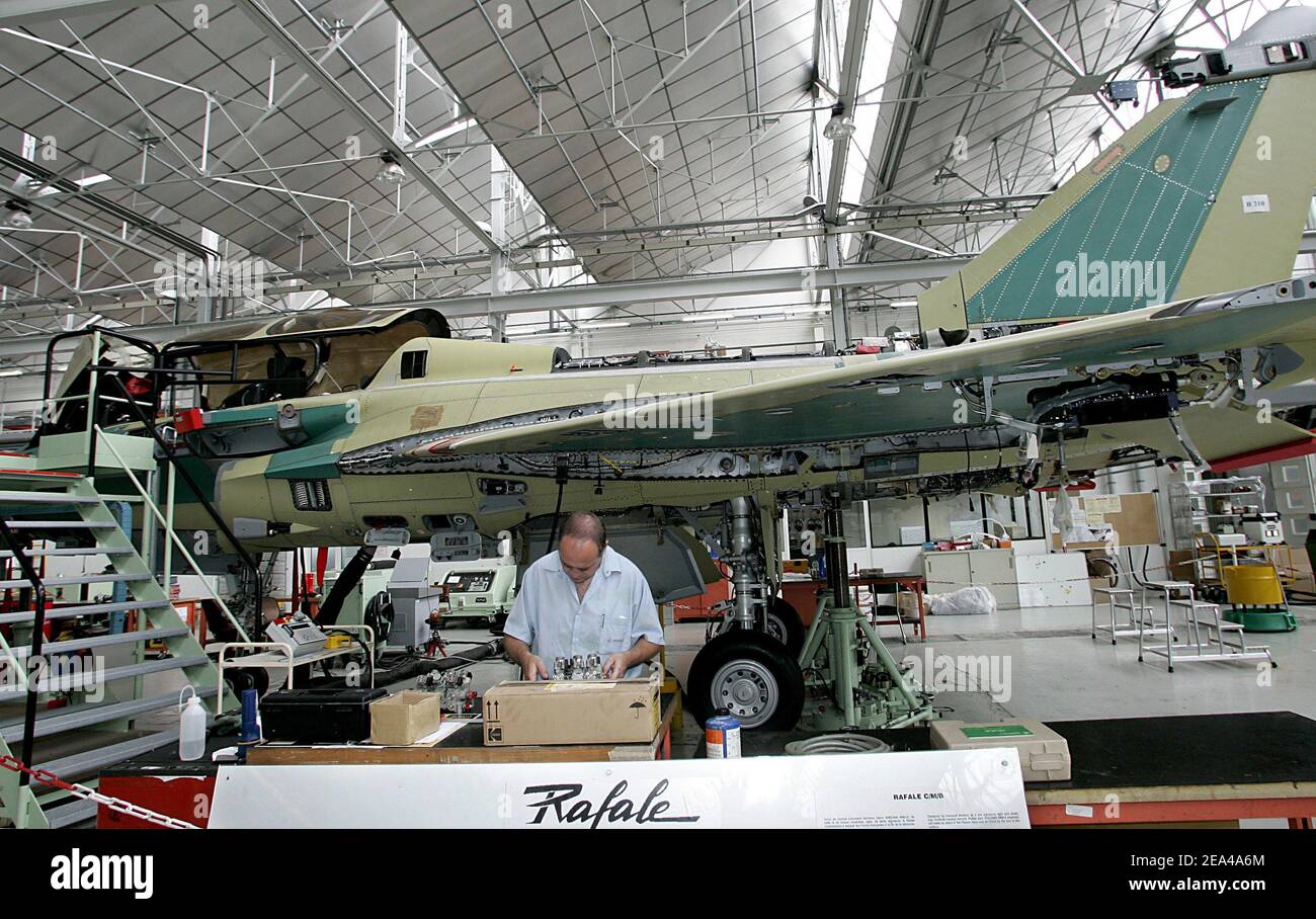 The new European single-seater Dassault Rafale, a multi-role fighter ...