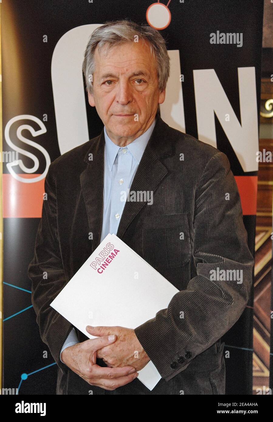 Greek born director actor Costa Gavras attends a press conference to ...