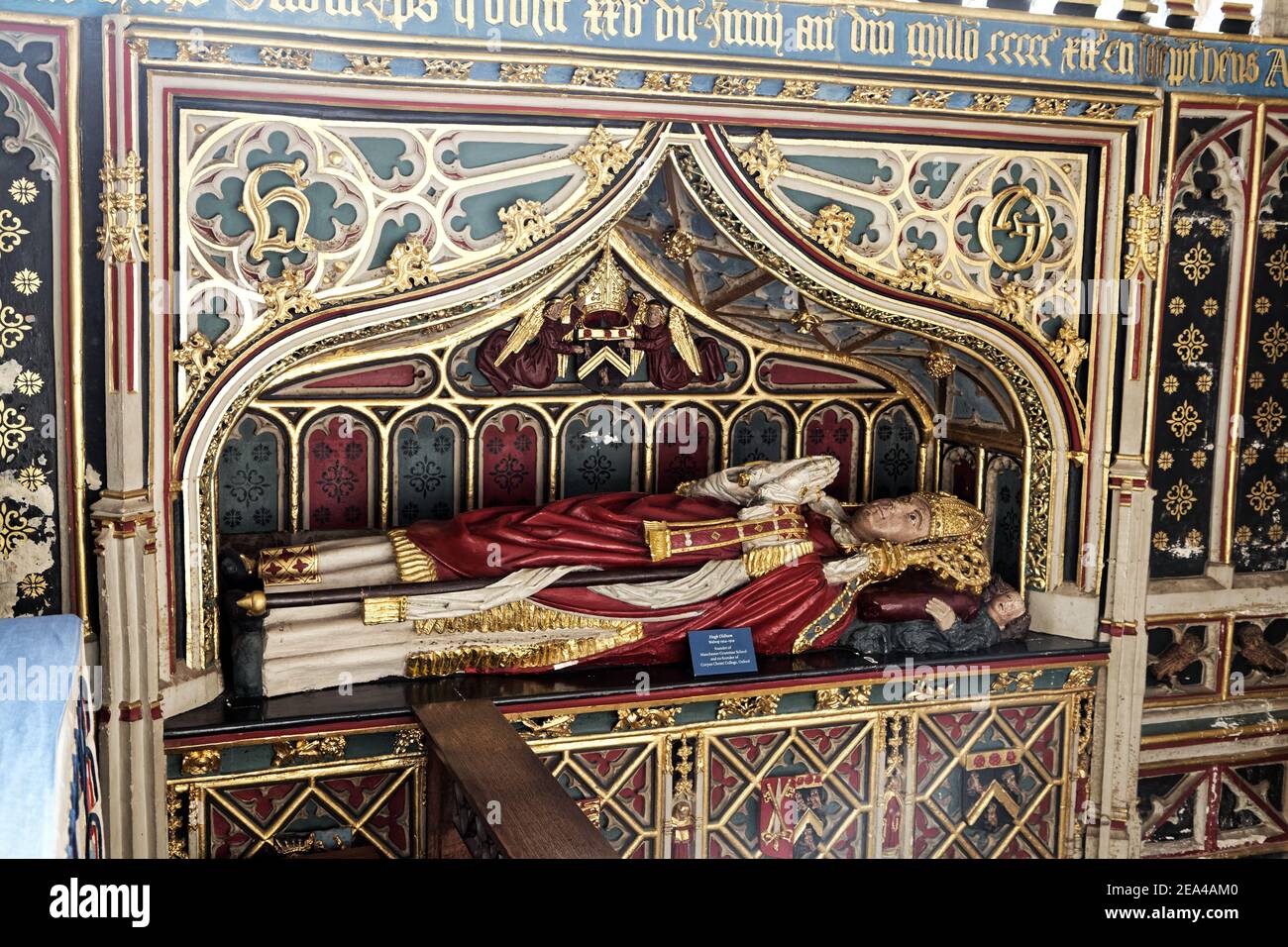 Exeter Cathedral, Exeter, Devon, England – Tomb of Hugh Oldham, Bishop ...