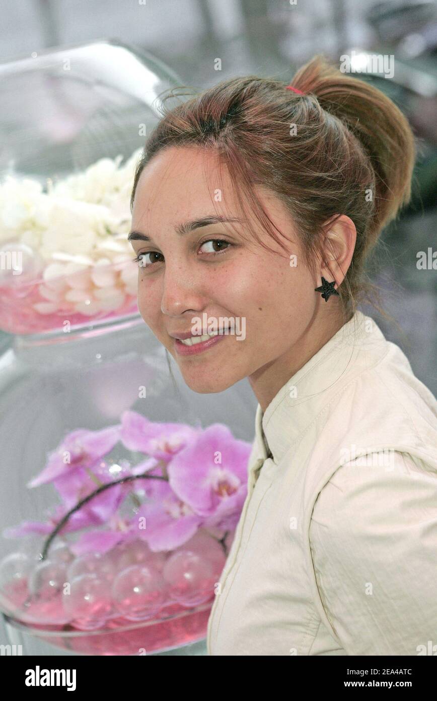 French singer Leslie attends the M Pokora gold record ceremony at La ...