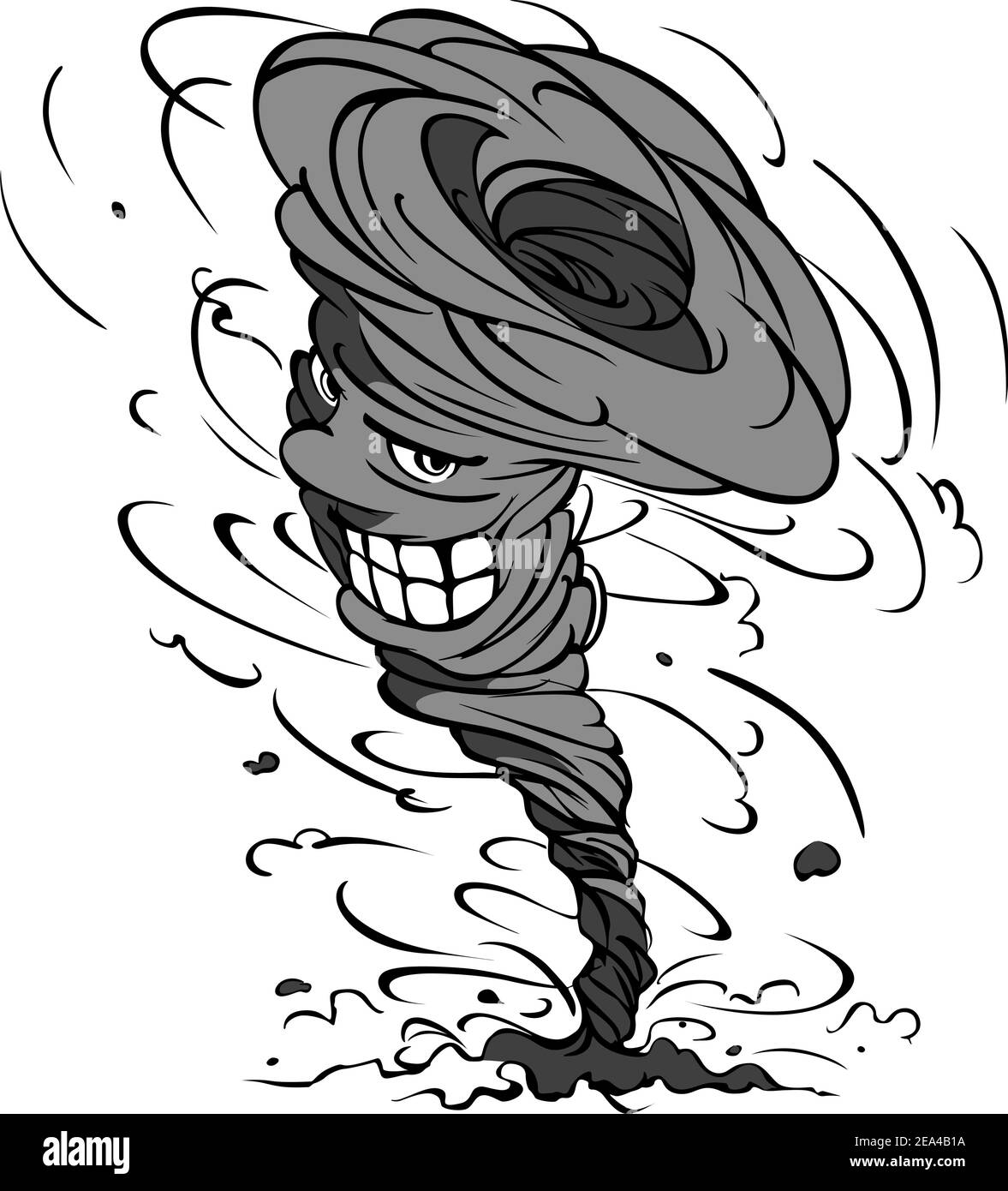 Windy cloud cartoon hi-res stock photography and images - Alamy