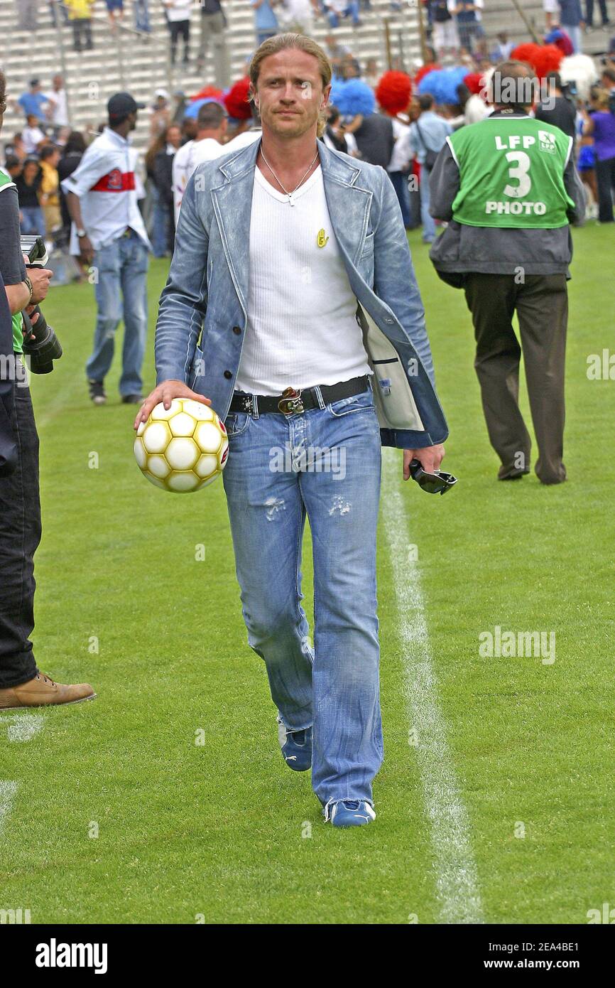 French soccer player Emmanuel Petit at Liberia's Former FIFA World ...