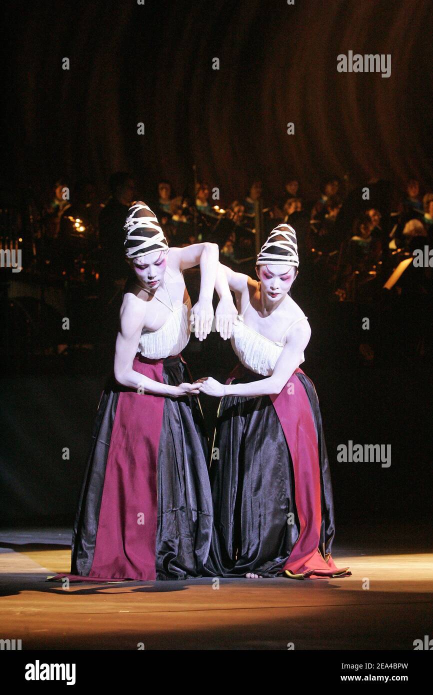 Chinese transsexual dancer Jin Xing performs in the opera Carmina ...