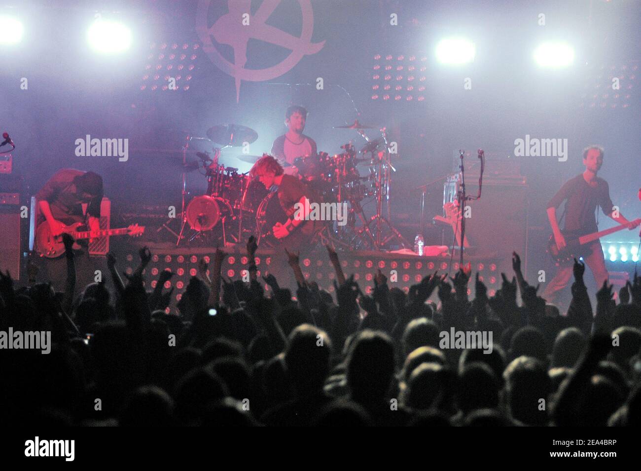 French band Kyo performs on stage at l'Elysee Montmartre in Paris on ...