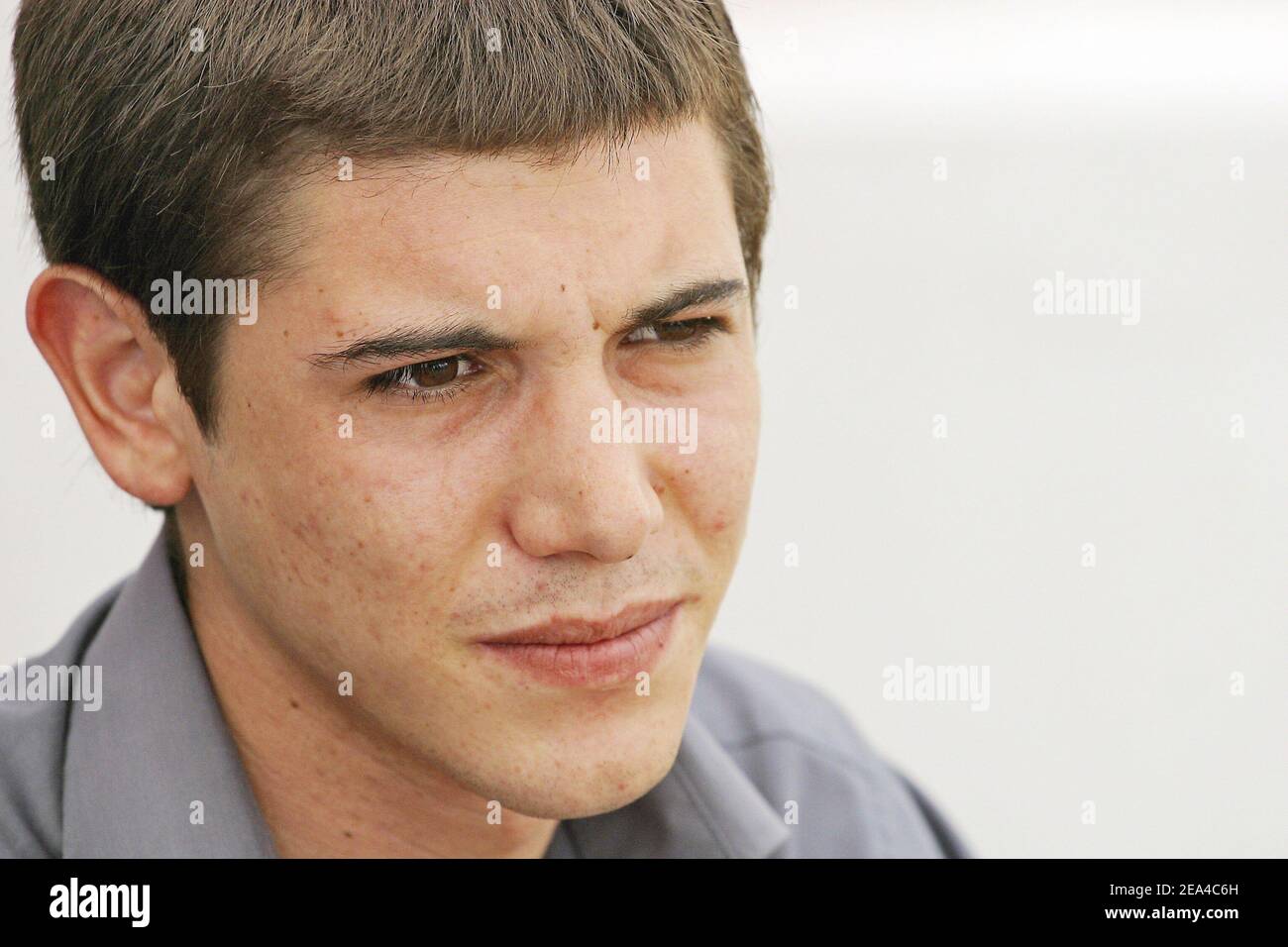 Cast member Johan Libereau poses at the photocall for the film 'Douches ...