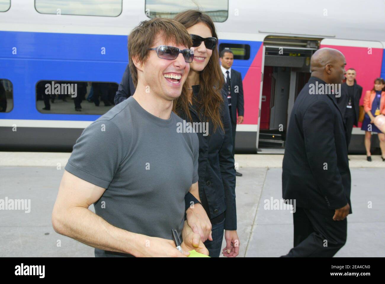 Film star Tom Cruise meets his fans at Gare de Lyon railway station in ...