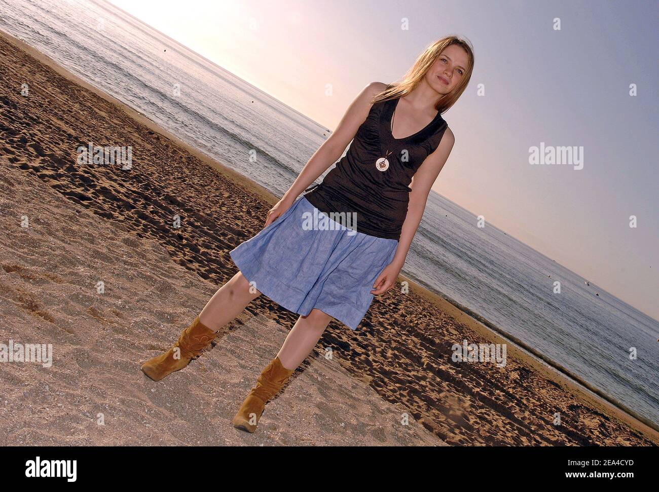 French actress Sara Forestier poses during a photocall for her latest ...