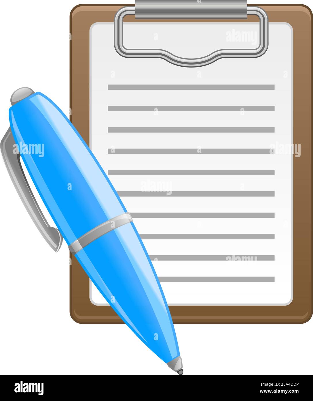 Pen and note icons in glossy style for web design Stock Vector Image ...