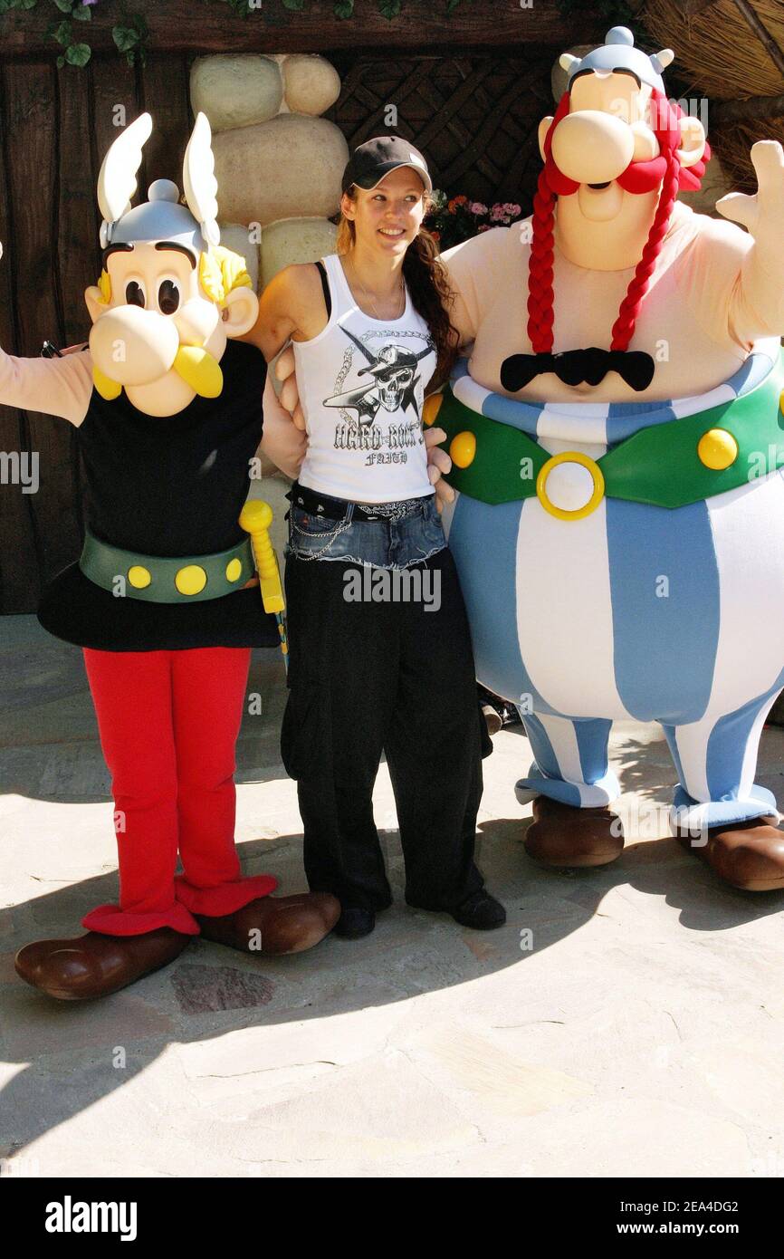 French singer Lorie during the inauguration of the new Magic Show at ...