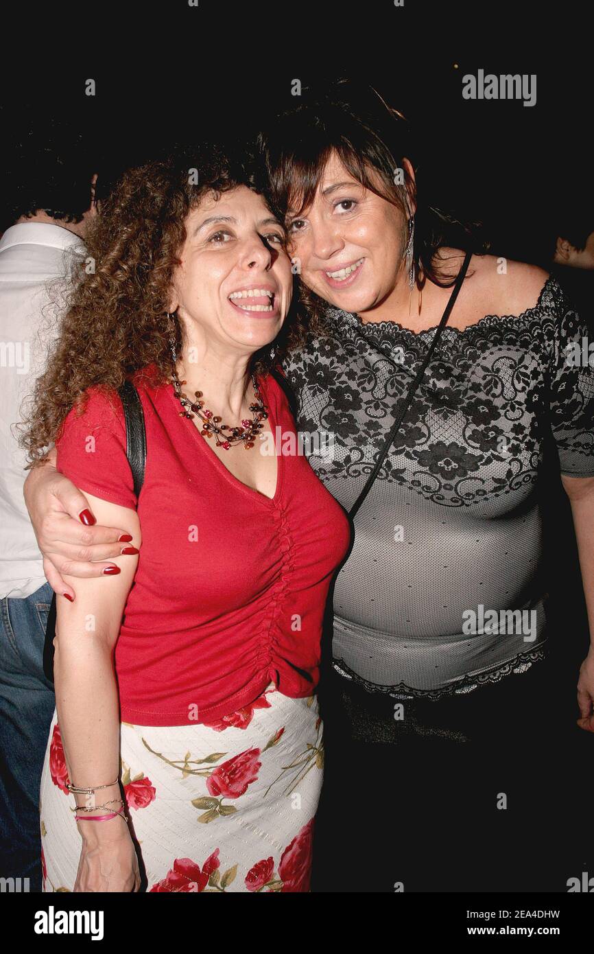 EXCLUSIVE. French actress and cast member Michele Bernier (R) poses ...