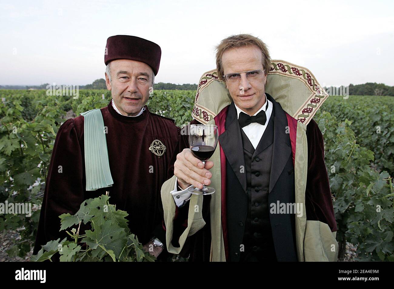 EXCLUSIVE. French actor Christophe Lambert, seen here with his friend Jean Guyon, is made ...