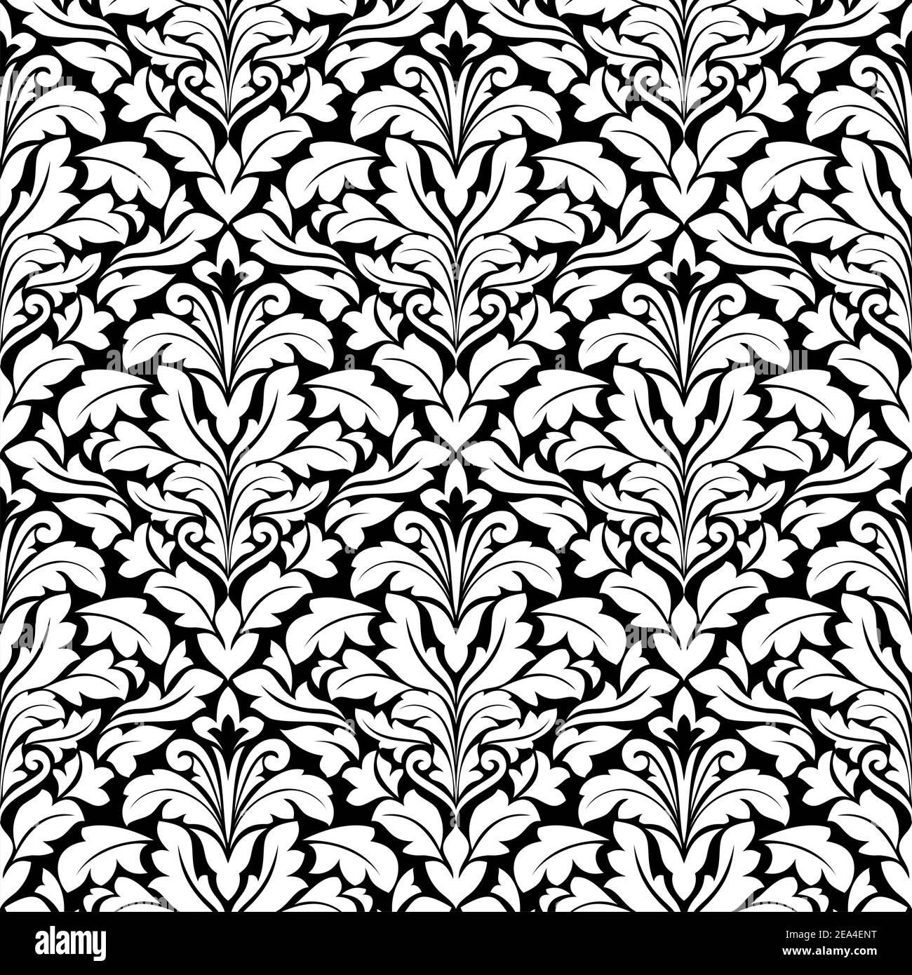 Royal damask seamless pattern for background design Stock Vector Image ...
