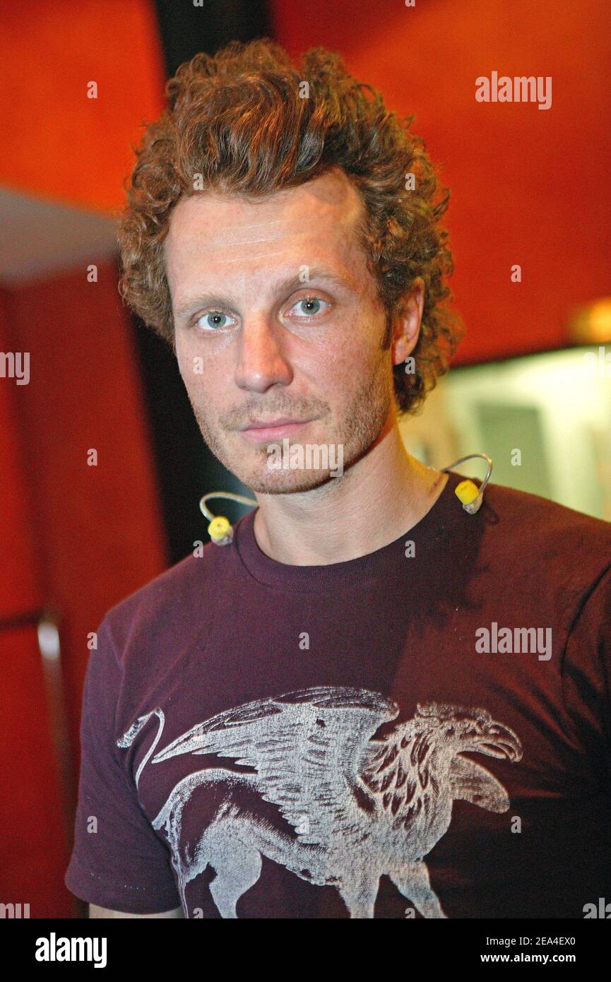 French singer Sinclair performs live during RTL 2 private concert held ...