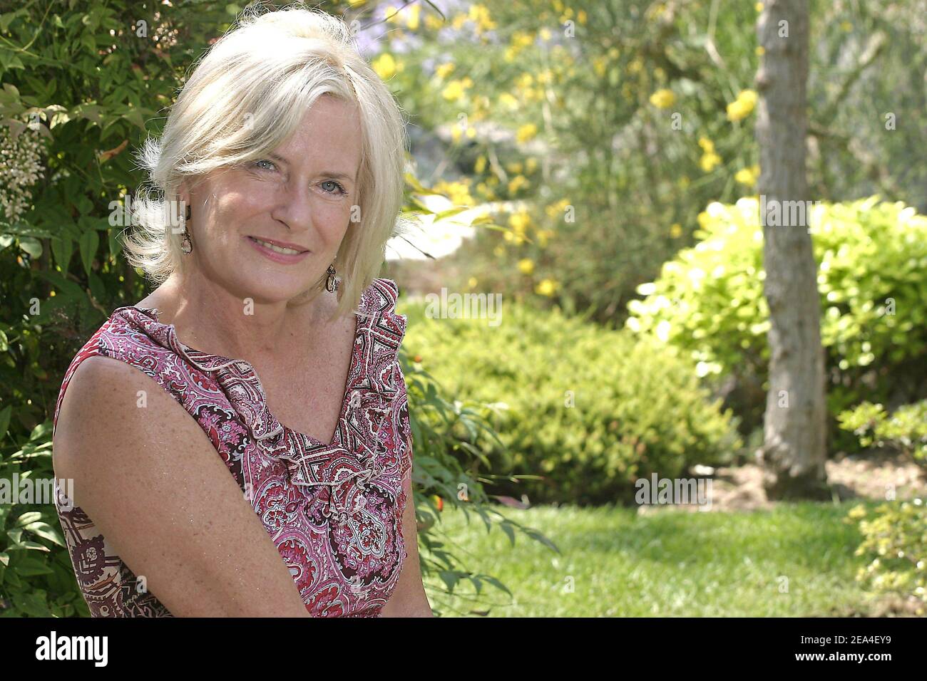 French TV presenter Catherine Ceylac poses during the 45th Monte-Carlo ...
