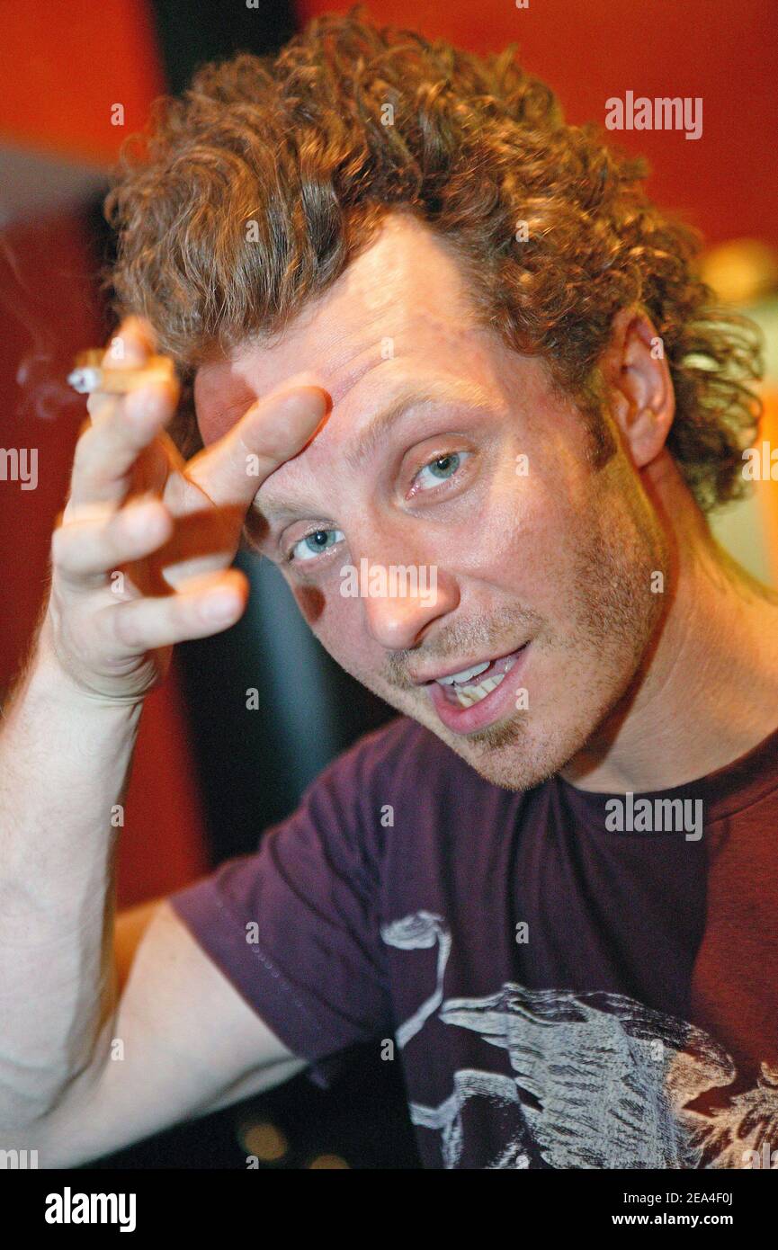 French singer Sinclair performs live during RTL 2 private concert held ...