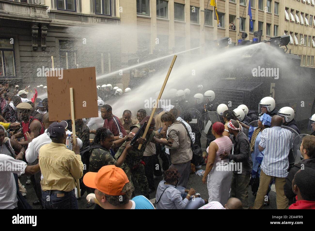 Demonstration of Congolese people to celebrate the 45th anniversary of ...