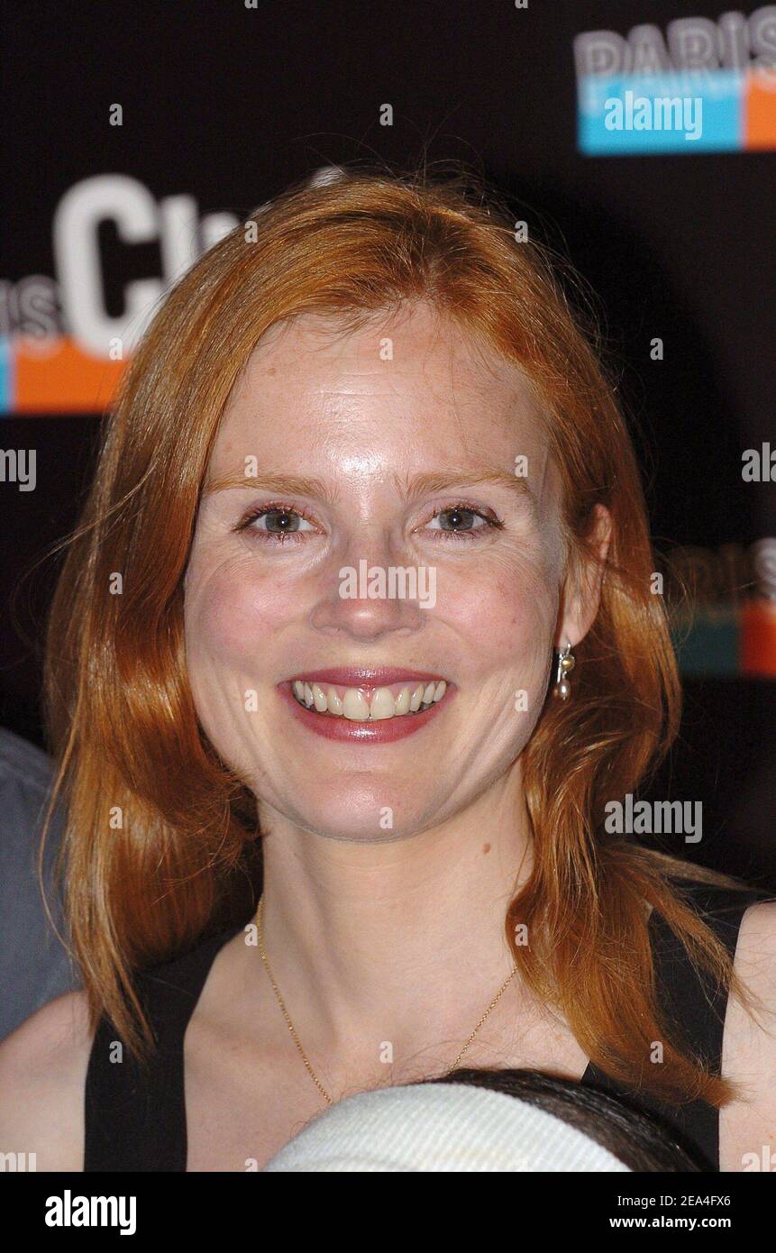 French actress Isabelle Carre attends the premiere of the film 'L'Avion ...