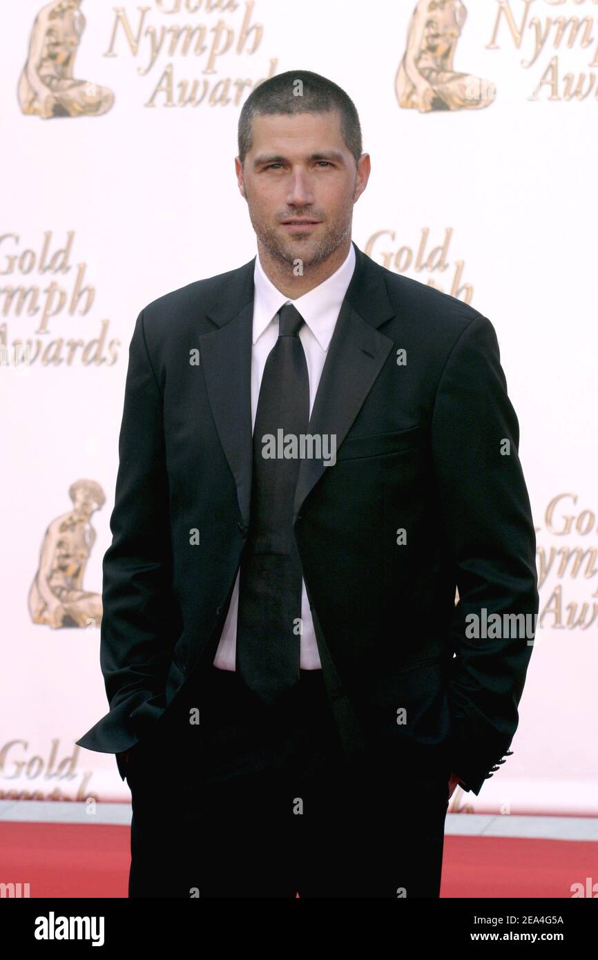 US actor of the TV show LOST, Matthew Fox poses at the 45th TV Festival ...