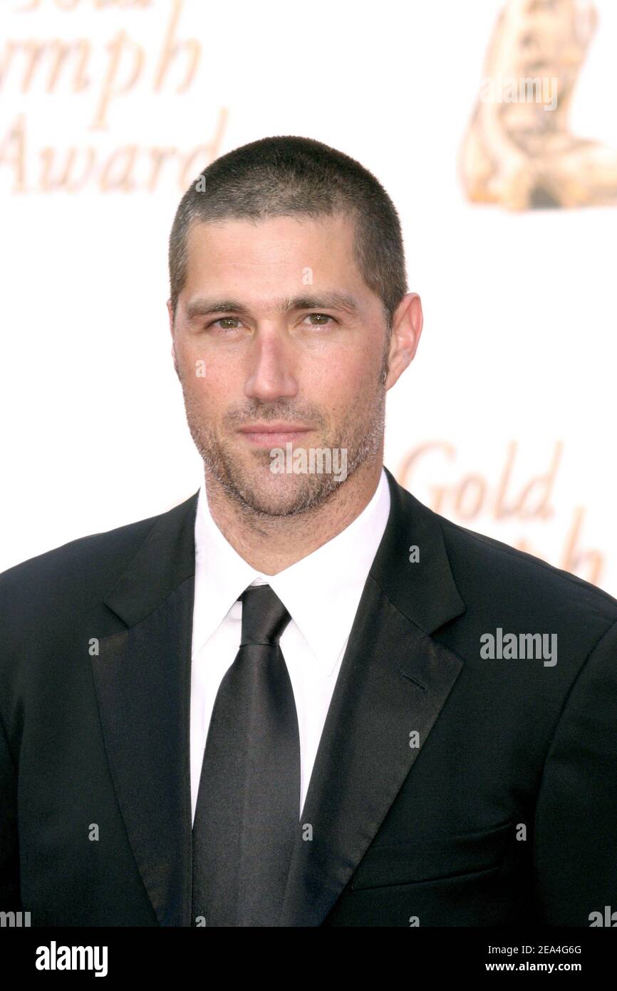 US actor of the TV show LOST, Matthew Fox poses at the 45th TV Festival ...