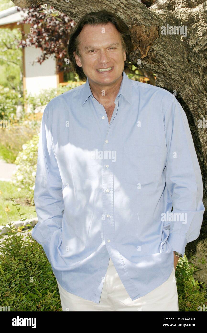 Cast members of 'le Proc : Classe tout risque' Francois Eric Gendron poses during the 45th Monte ...